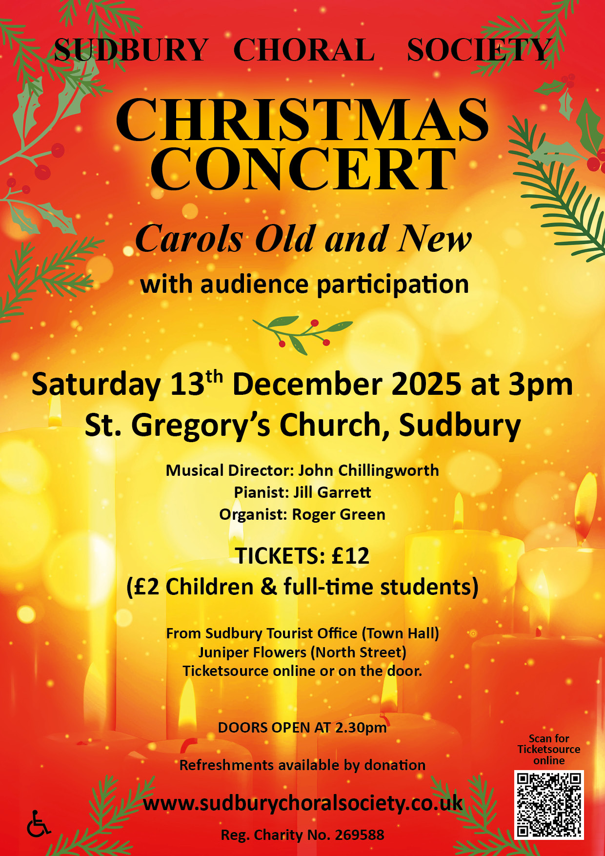 Christmas concert – 13 December 2025 | Sudbury Choral Society